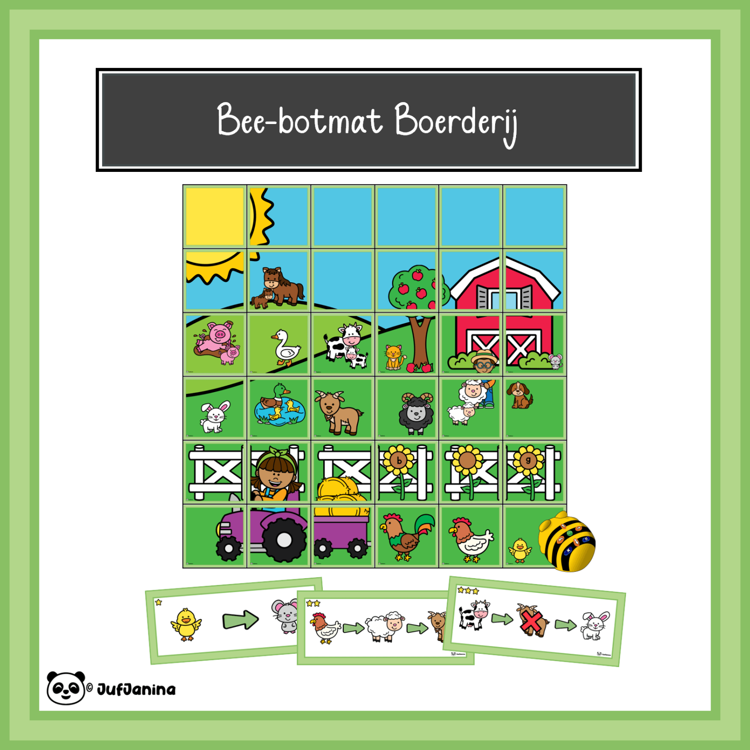Bee-bot mat Boerderij - Voor de Leerkracht